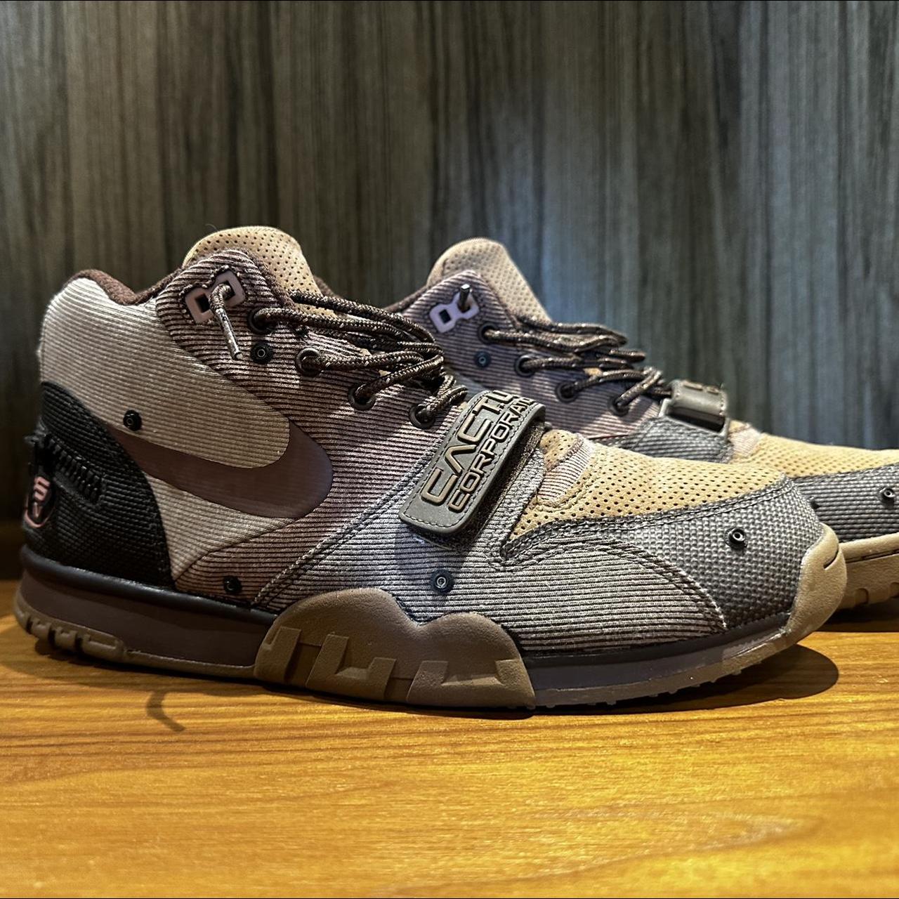 Travis Scott Air Trainer 1 Wheat. Only worn once and... - Depop