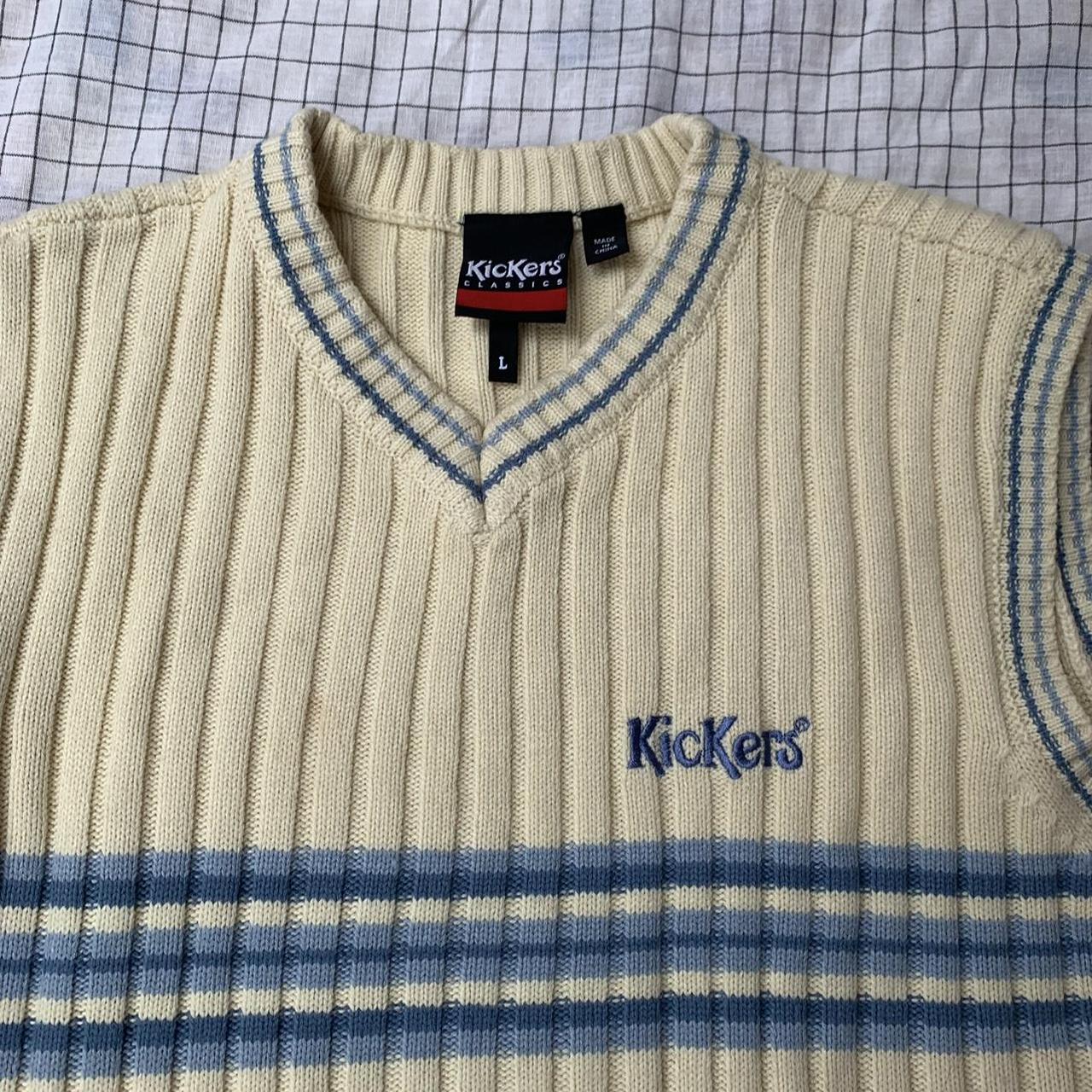 Kickers knitted vest Size large Good condition - Depop