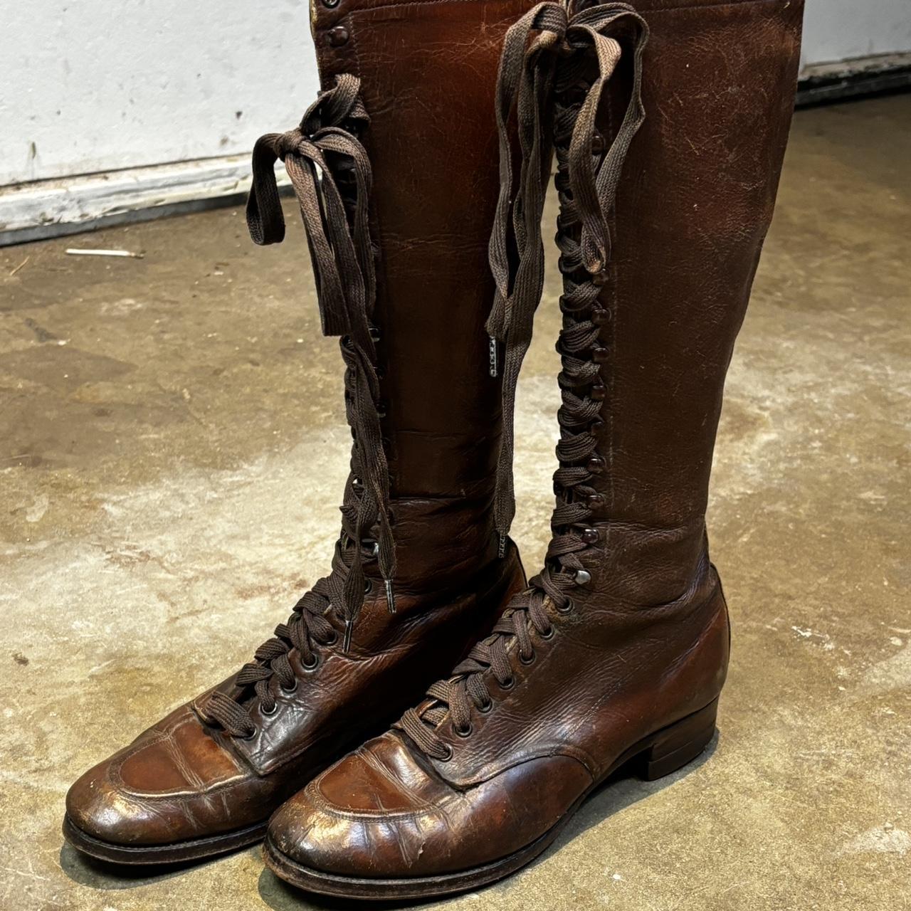 Vintage late 1930s WW2 military boots !!! Extremely... | Depop