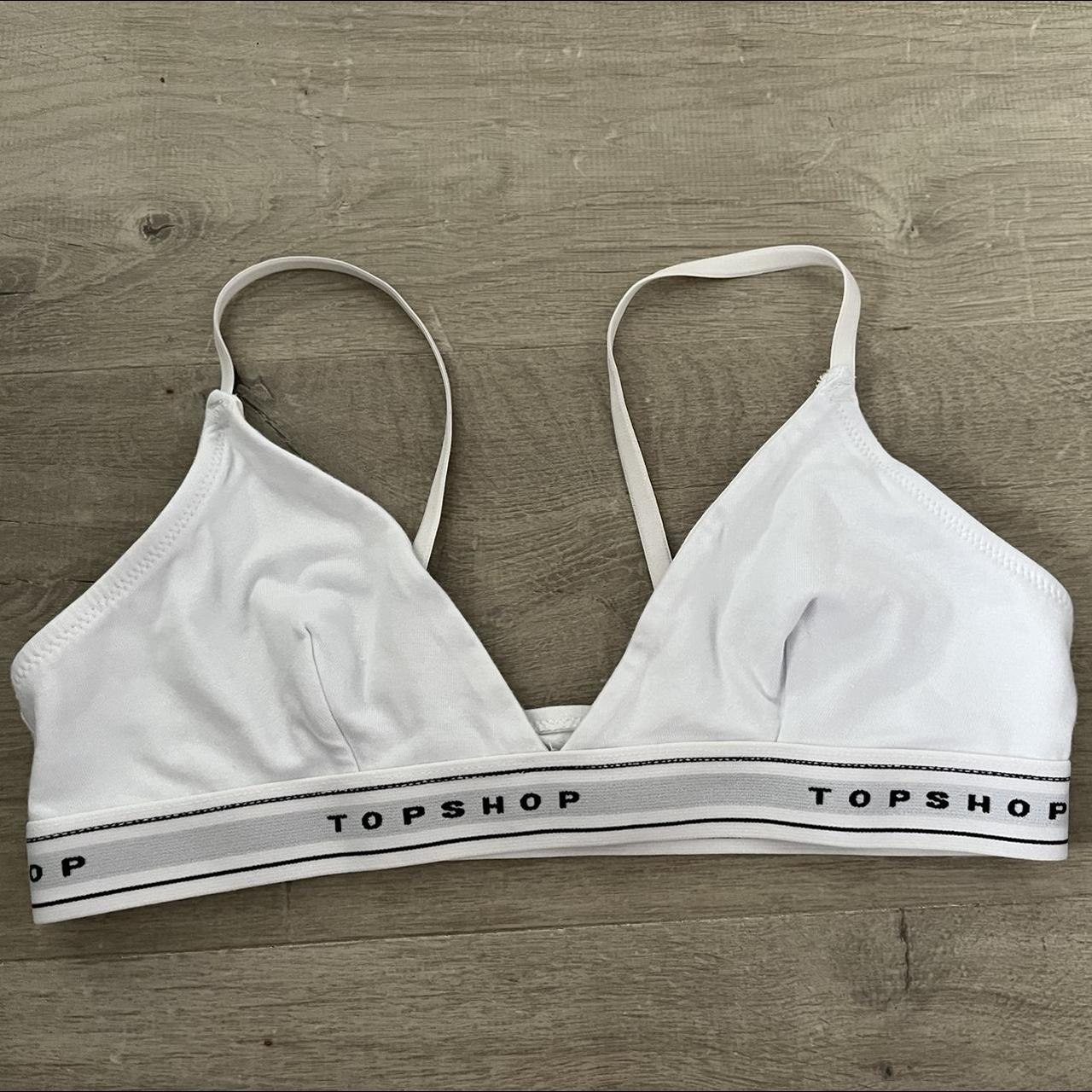 top shop white bralette-bra very comfy just don’t... - Depop