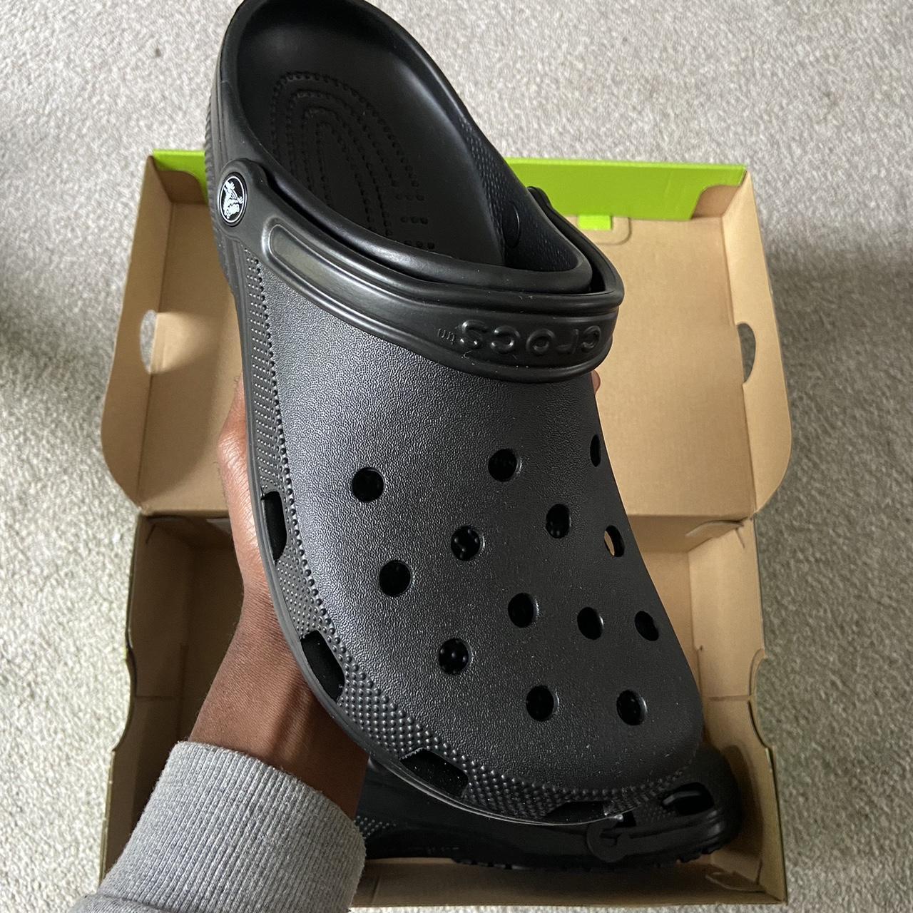CROCS - BRAND NEW - Black UK Size 10 Barely... | Depop
