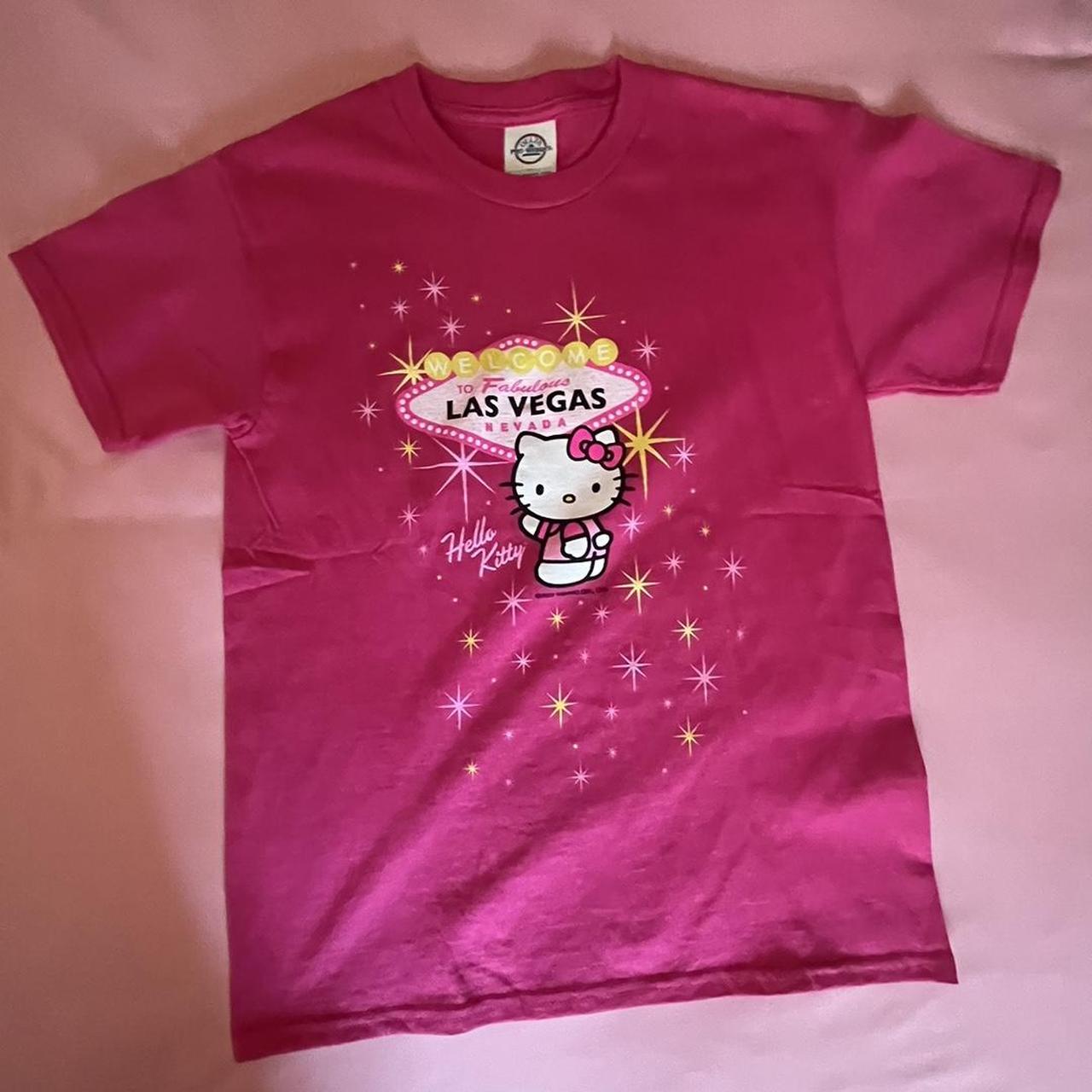 hot pink las vegas hello kitty tee💗😻 never... - Depop
