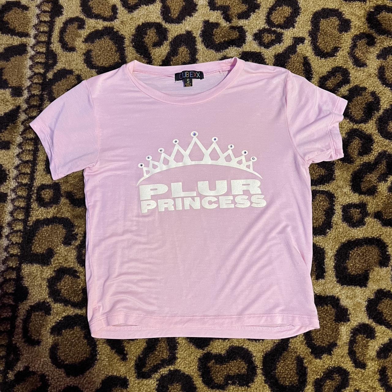 plur princess rave shirt🪩🕺🏿🩷 soo comfy and soft #y2k... - Depop