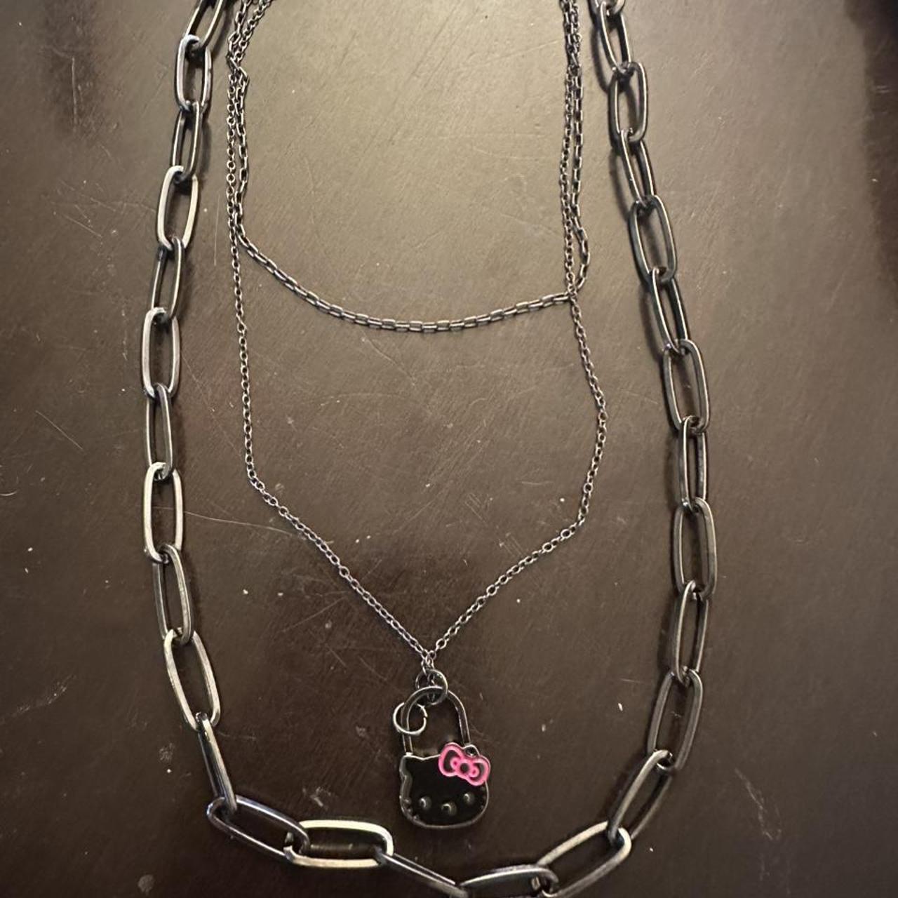 Layered hello kitty chain necklace! Brand new from... - Depop