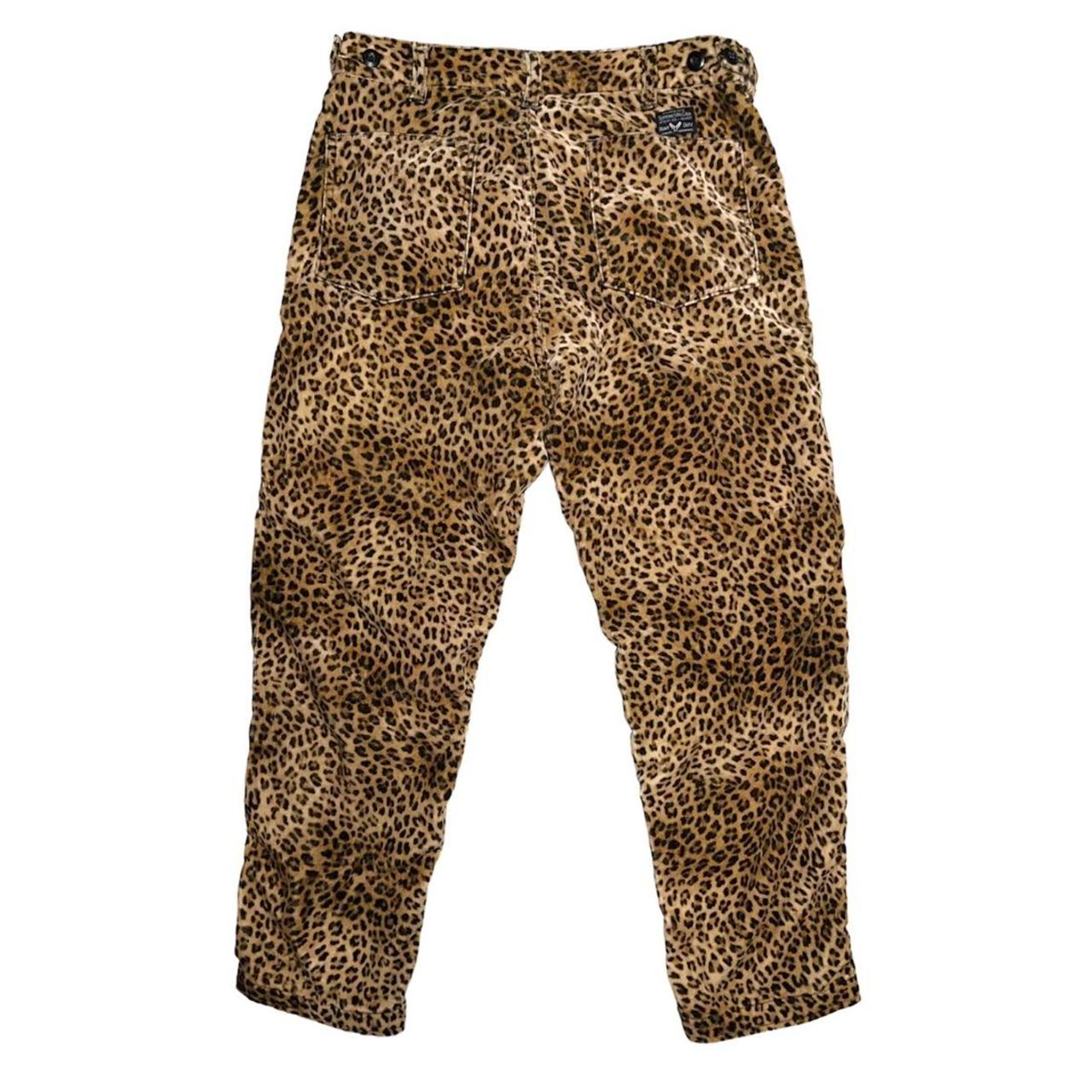 Supreme Velvet Leopard Flight Pants Perfect condition - Depop