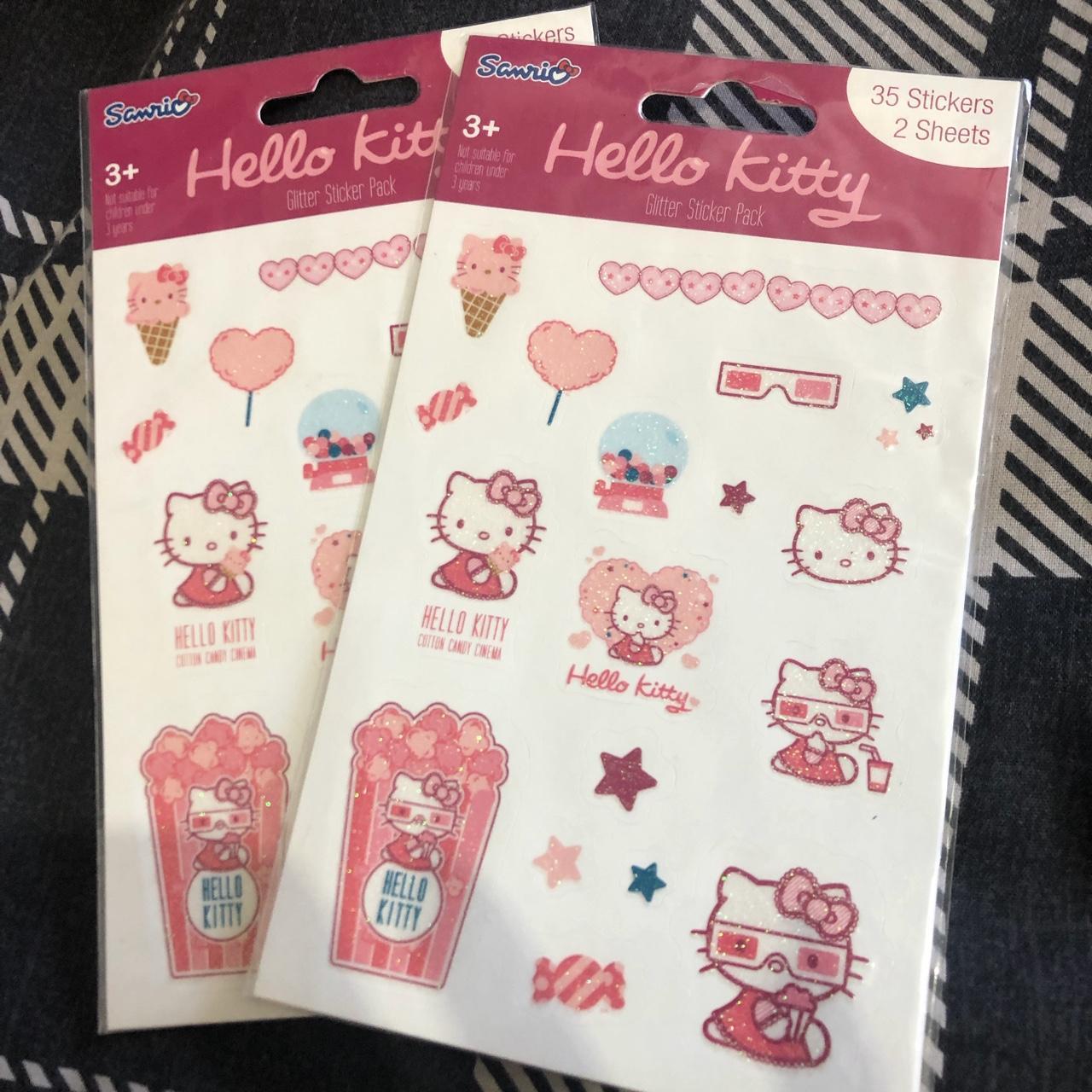 BRAND NEW, Hello Kitty glitter sticker bundle... - Depop