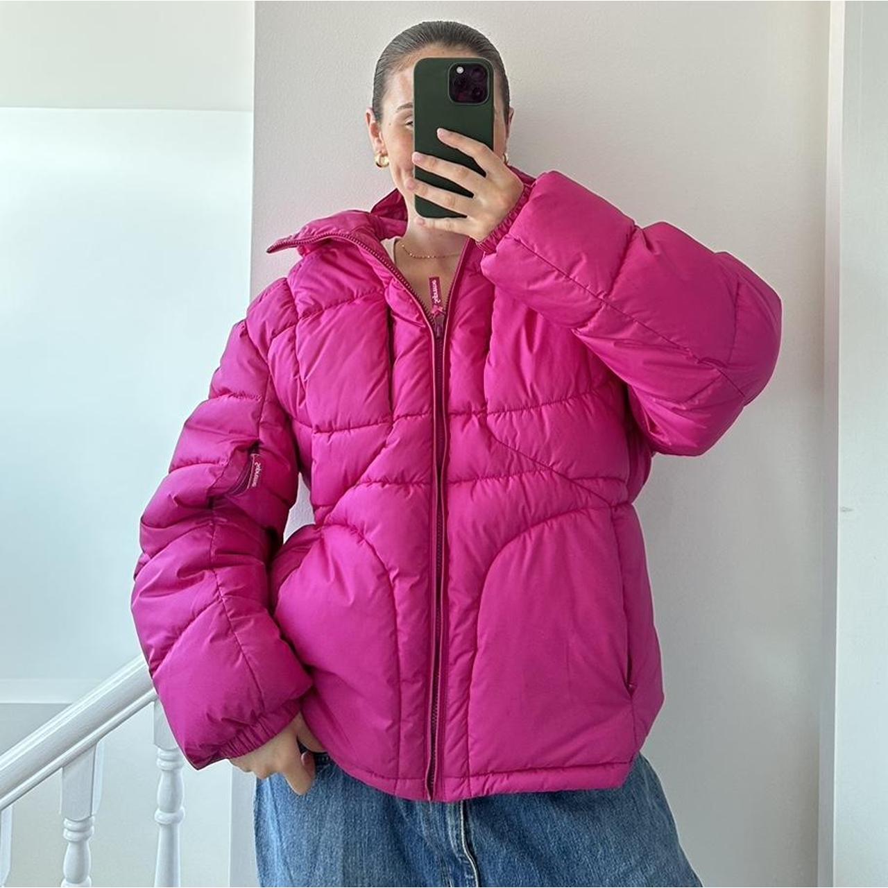 Supreme pink Warf puffer jacket Pink supreme puffer... - Depop