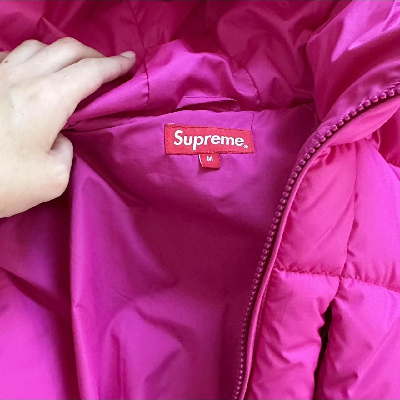 Supreme pink Warf puffer jacket Pink supreme puffer... - Depop