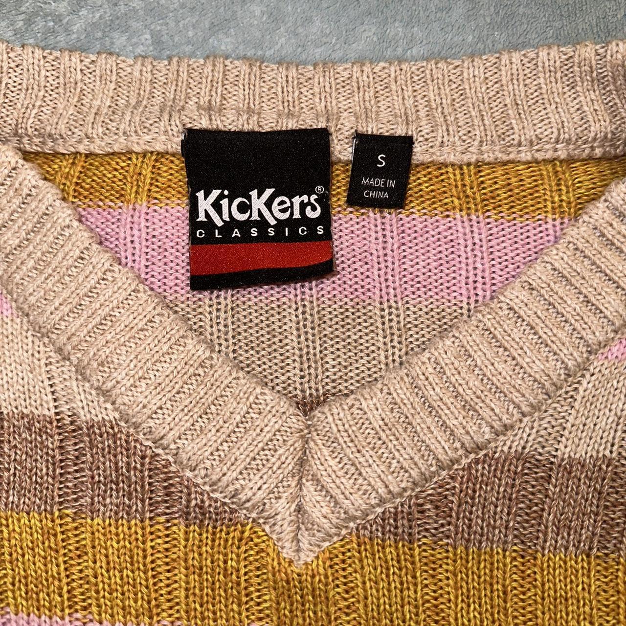 Stripped Cropped Kickers jumper - Depop
