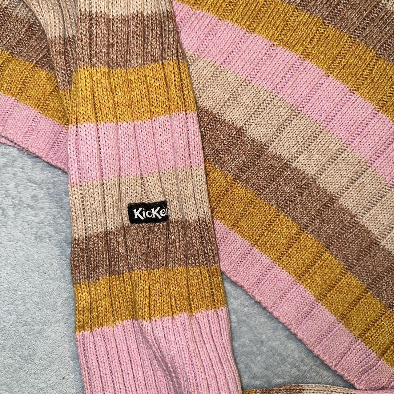 Stripped Cropped Kickers jumper - Depop