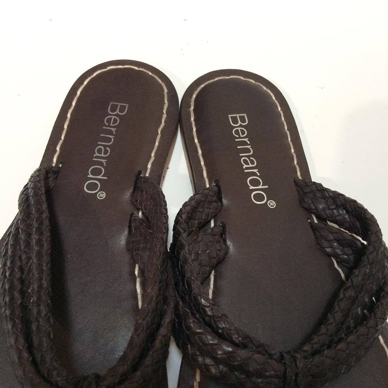 Bernardo Miami Braided Leather Thong Sandal, Brand:... - Depop