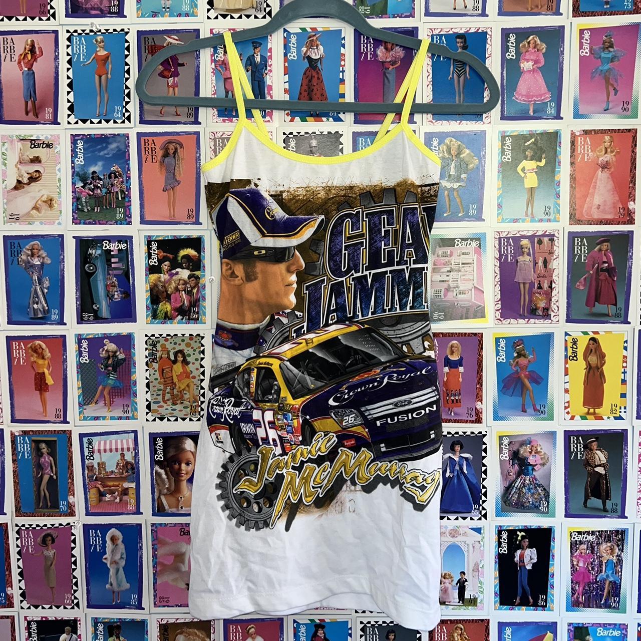 vintage reworked Nascar mini dress from Frankie... - Depop