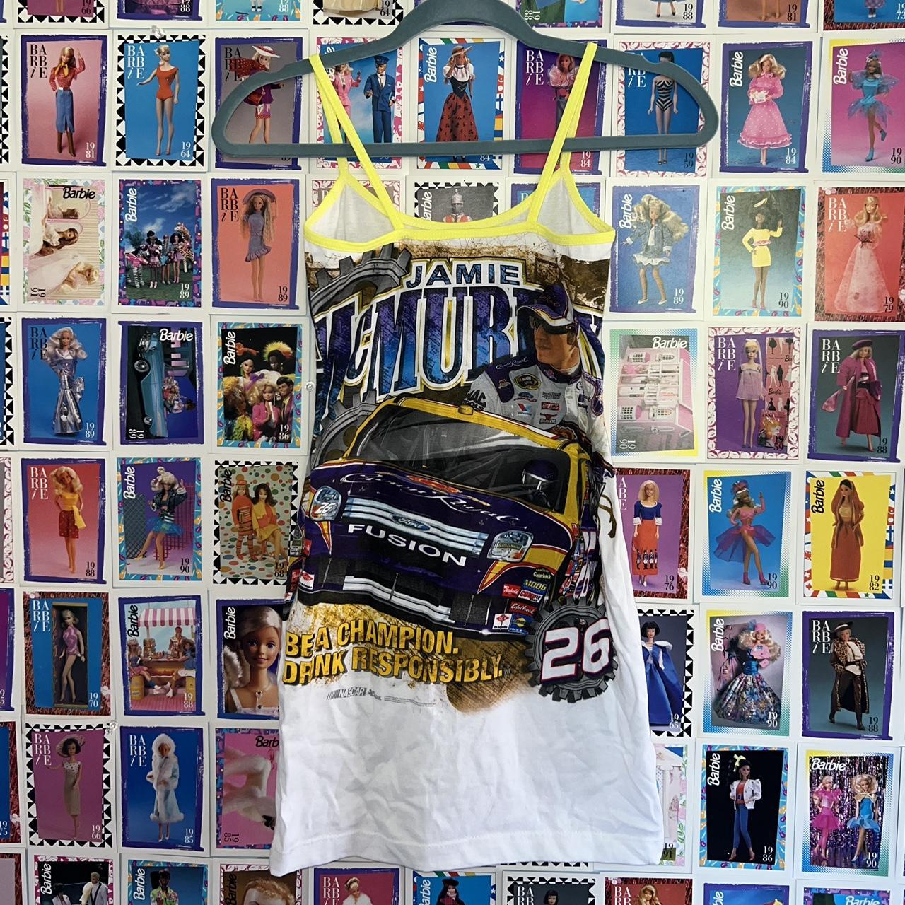 vintage reworked Nascar mini dress from Frankie... - Depop