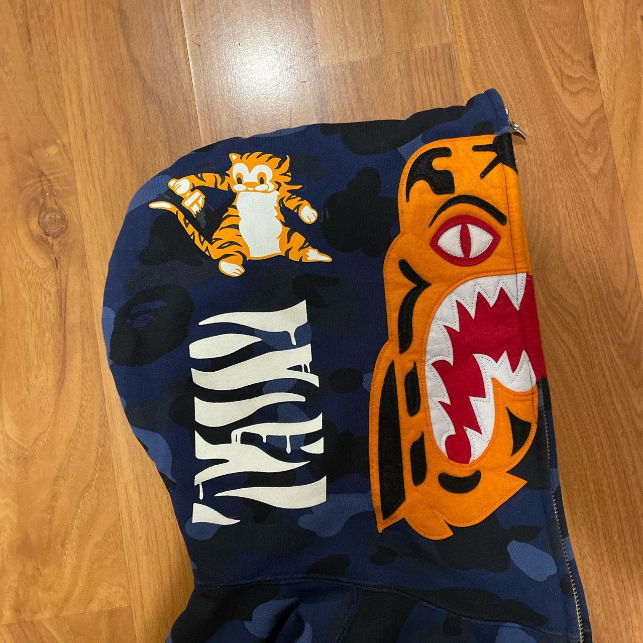 Bape blue tiger camo size small, VNDS, worn lightly - Depop