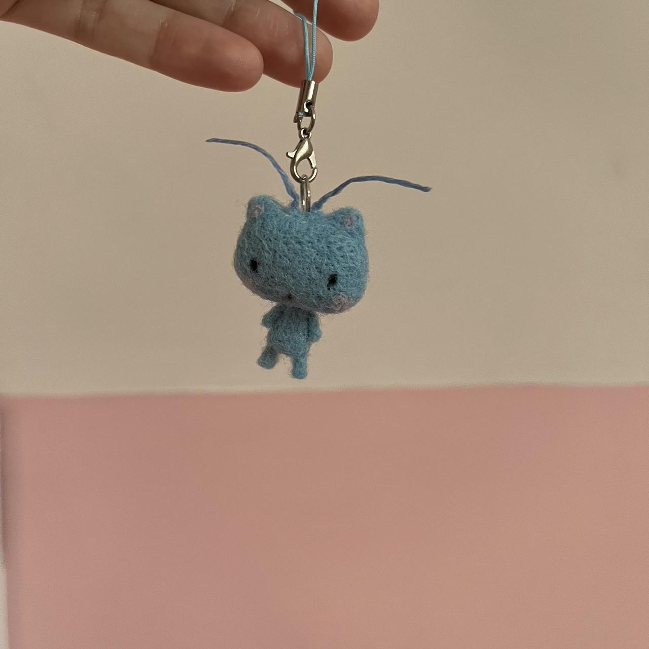 Kawaii alien cat keychain 🛸👾 handmade by... - Depop