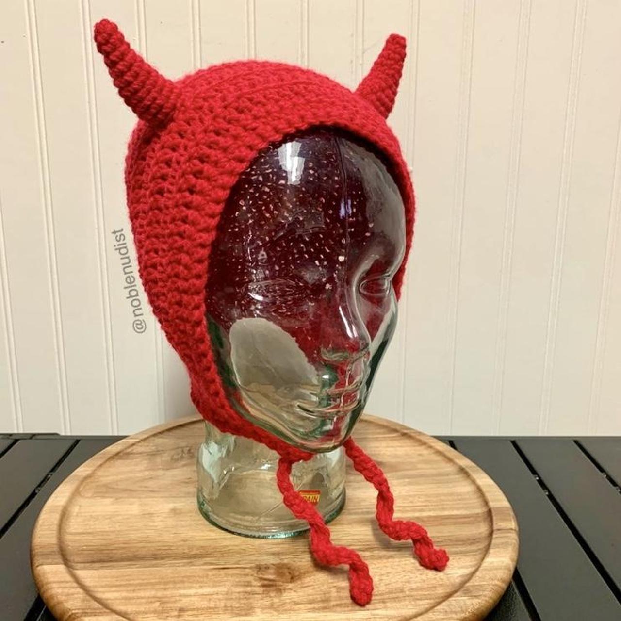 Custom Devil Horn Bonnet (Made to Order) New &... - Depop