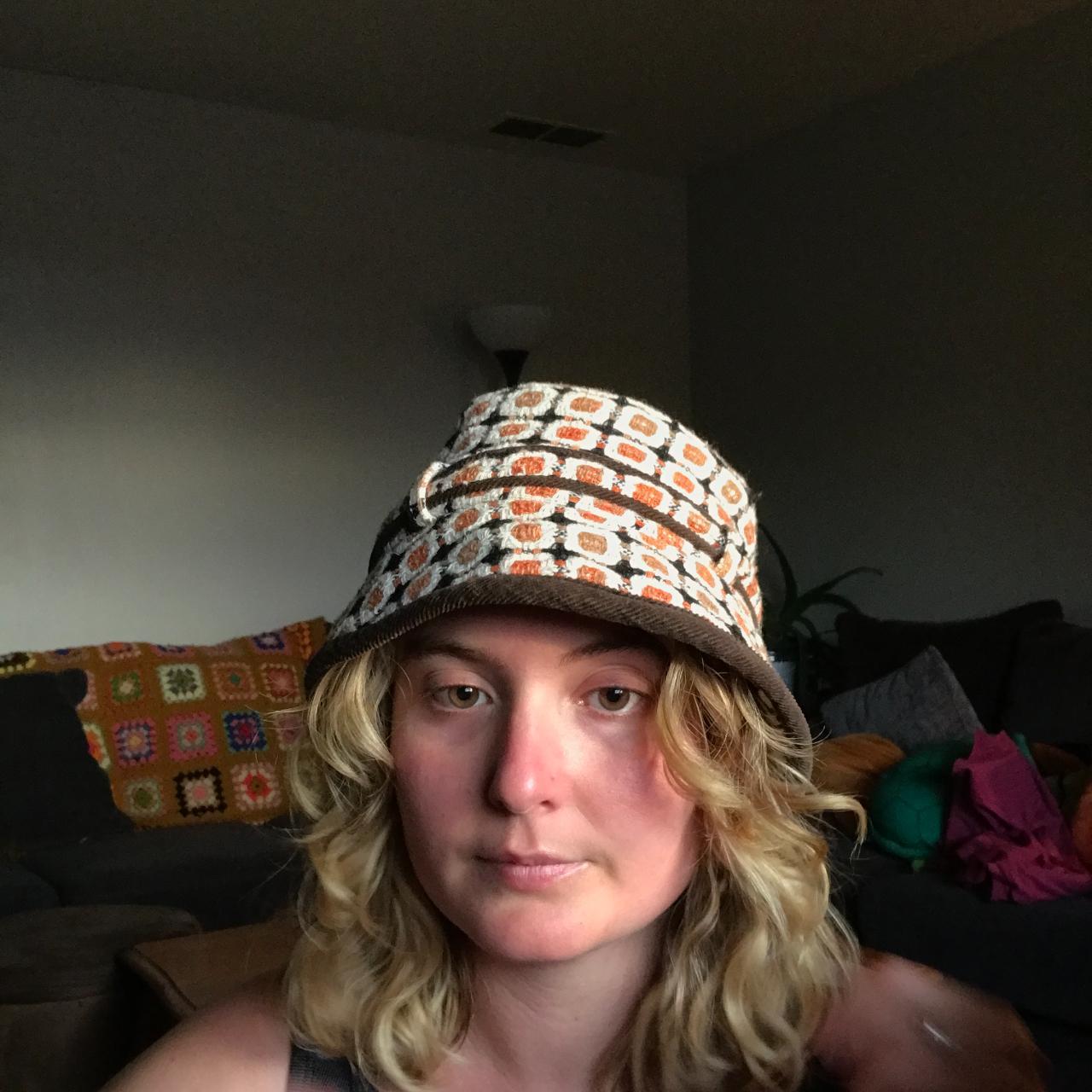 Quintessential Early 2000s Hat with Cute Belt Detail... - Depop