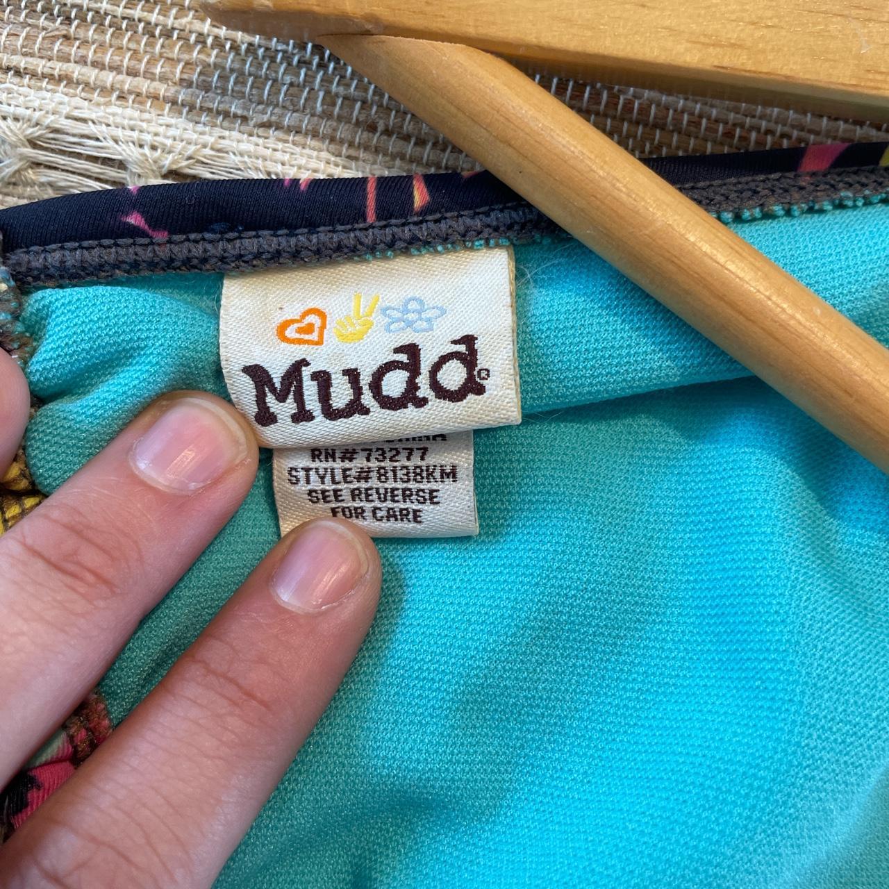 Vintage Mudd brand tropical swim suit top with... - Depop