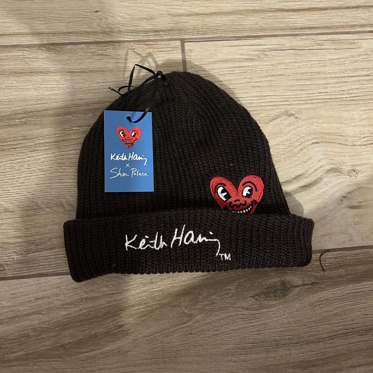 Keith Haring x Shoe Palace Beanie brown brand new... - Depop