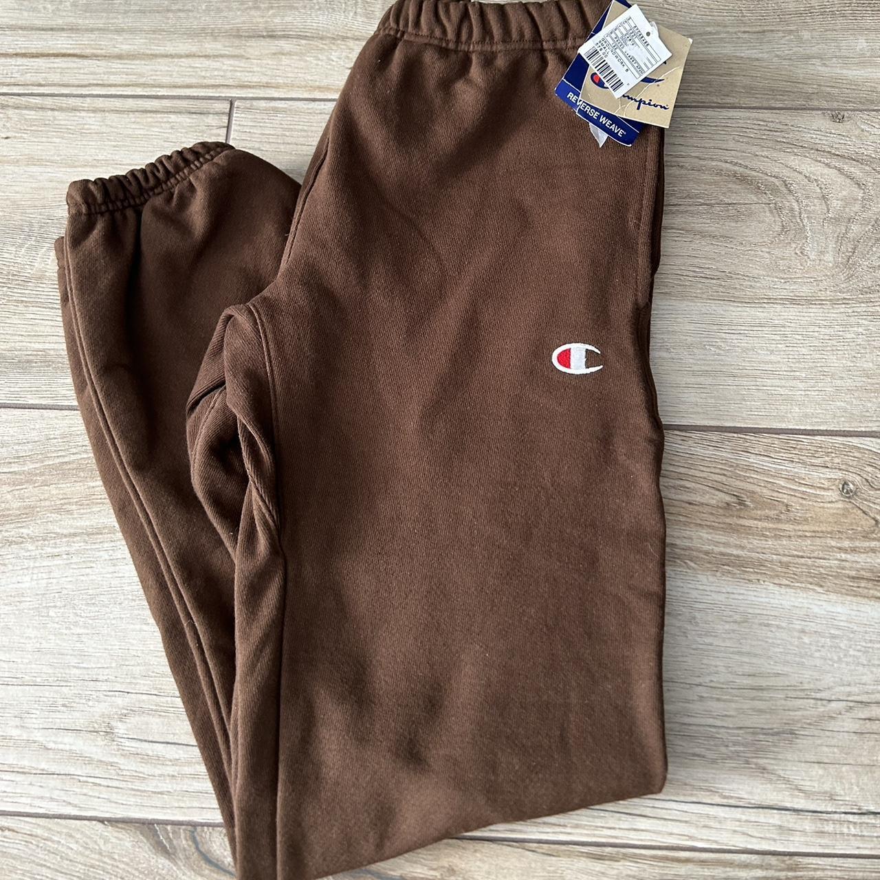Brown Champion Sweatpants size s brand new with... - Depop