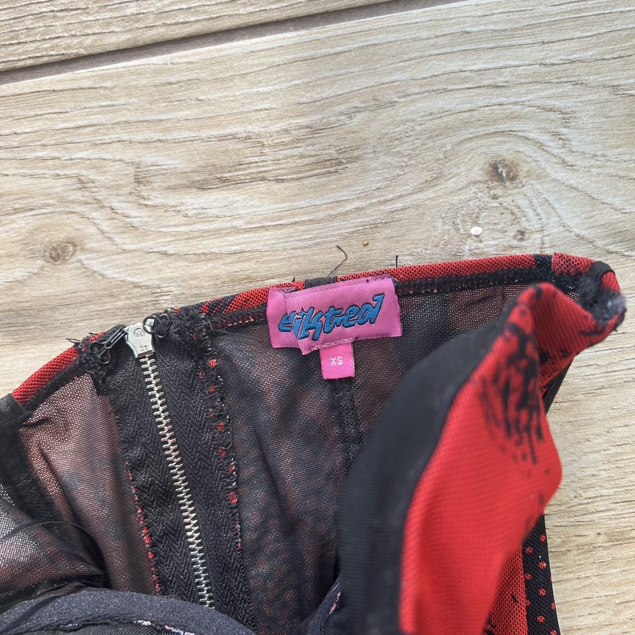 Edikted Red and Black Set both size xs only worn... - Depop