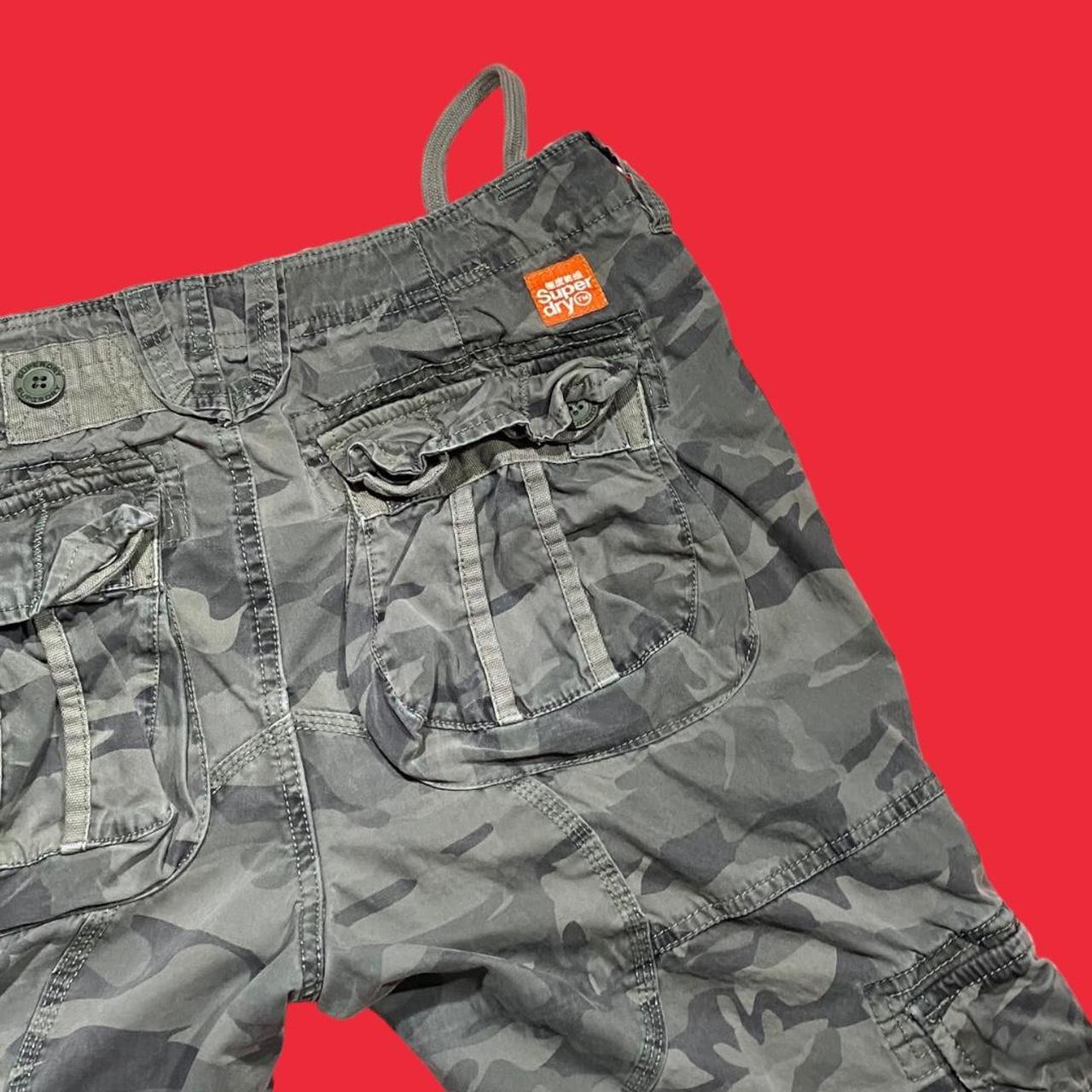 Superdry Men's Grey and Black Trousers | Depop