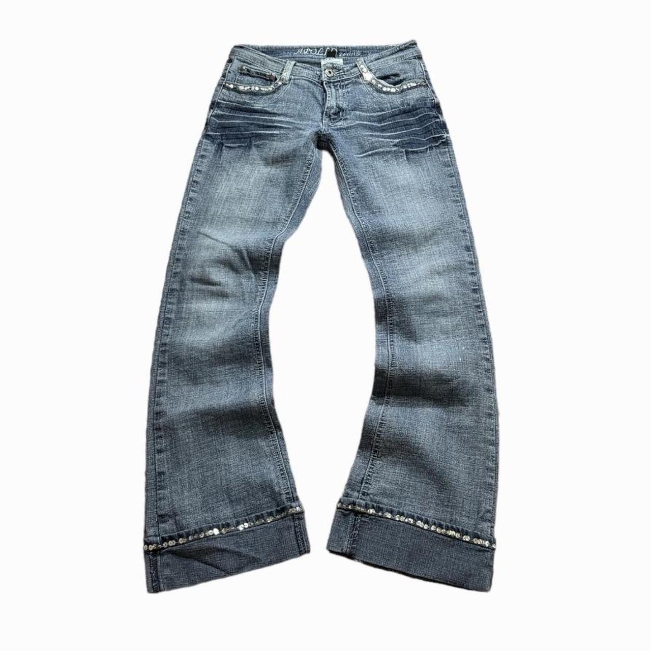 2000s Apollo Bootcut Jeans Super cute stone washed... | Depop