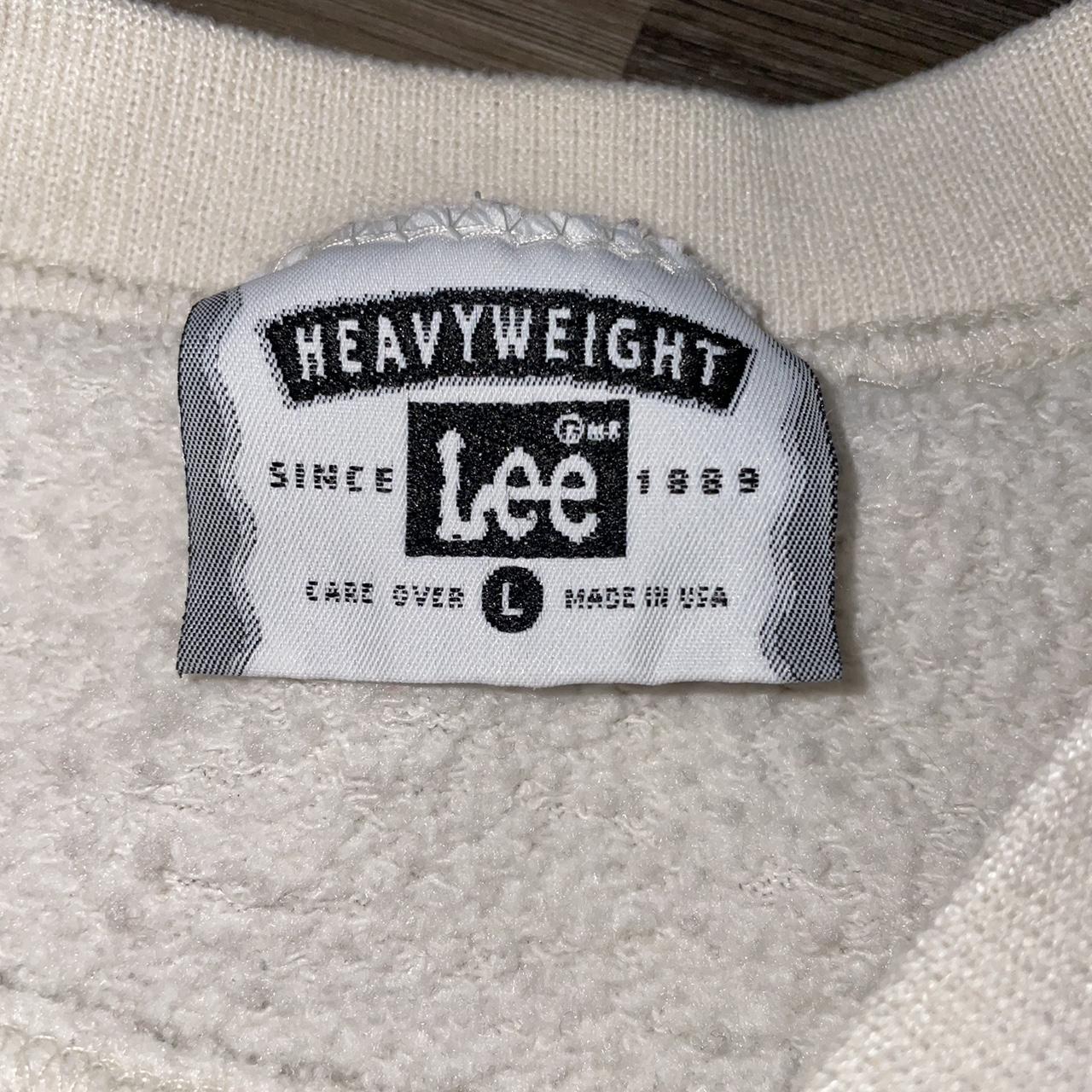 Cream Vintage Heavyweight Lee Crewneck 'Festival of... - Depop