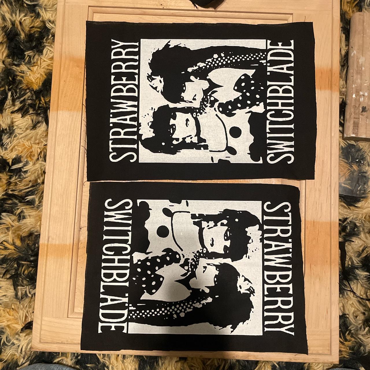 Strawberry Switchblade patches 10.5 by 7 inches... - Depop