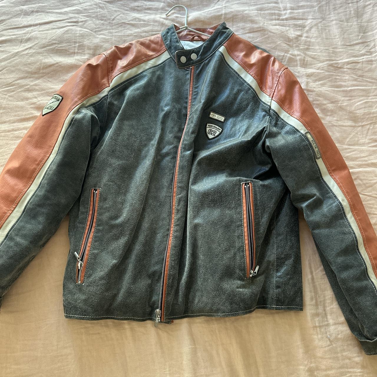 Vintage motorcycle jacket Thrifted in New York... - Depop
