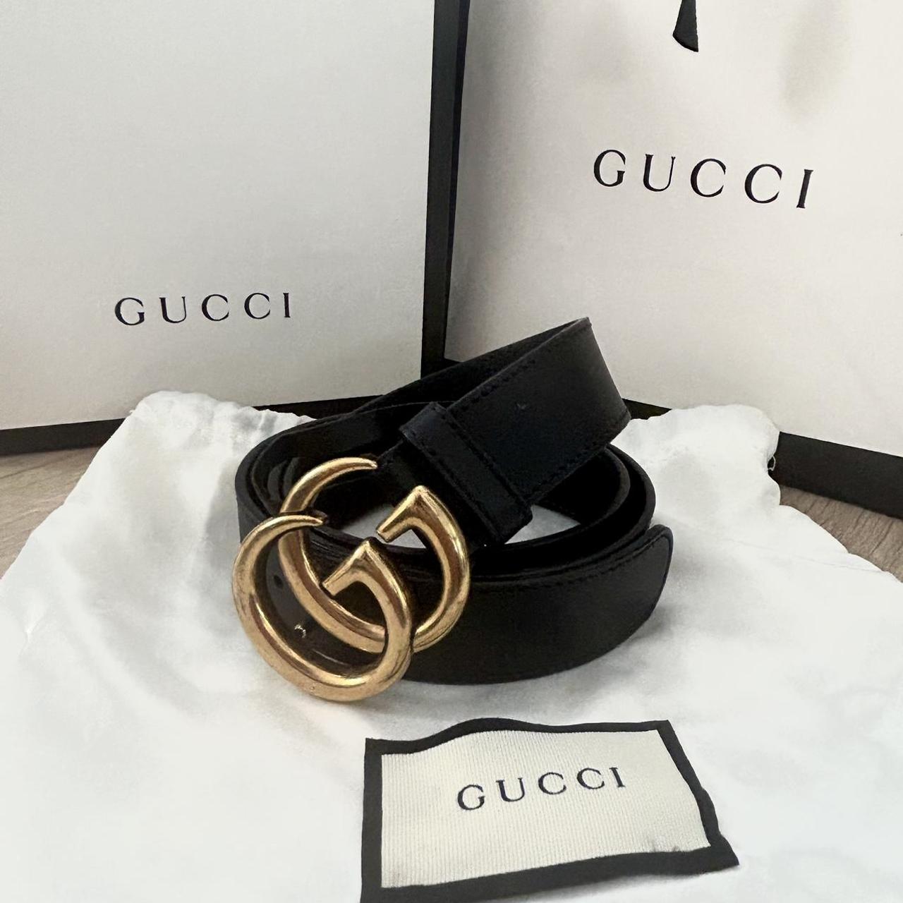 Authentic Gucci Belt 36 inches Comes with receipt,... - Depop