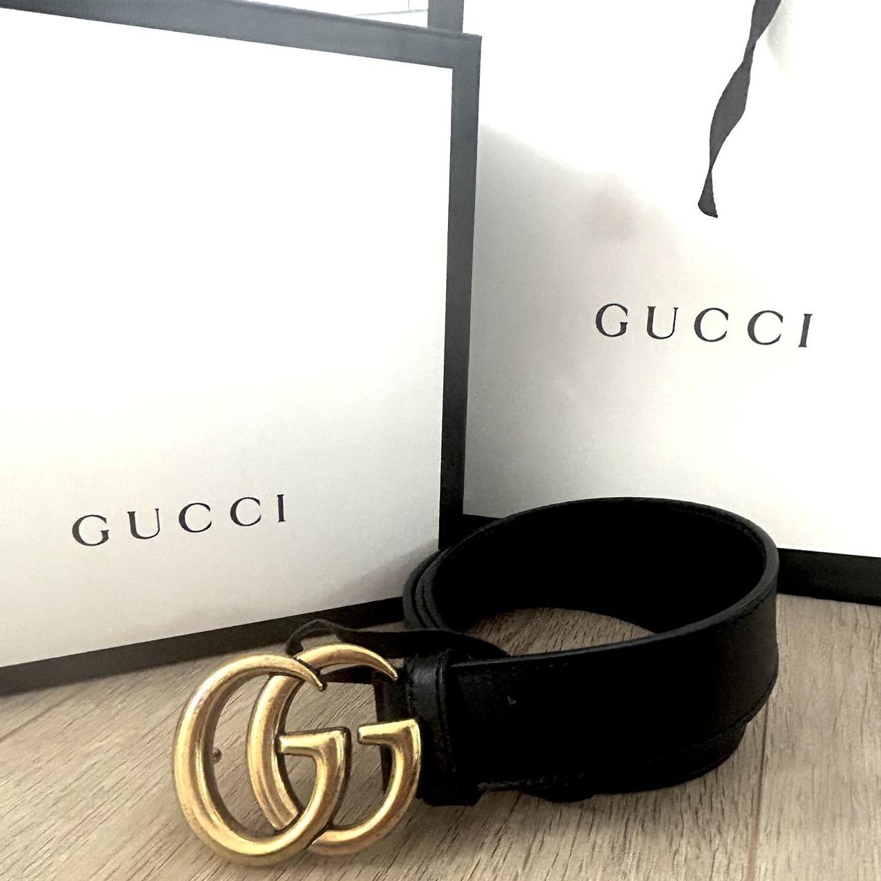 Authentic Gucci Belt 36 inches Comes with receipt,... - Depop