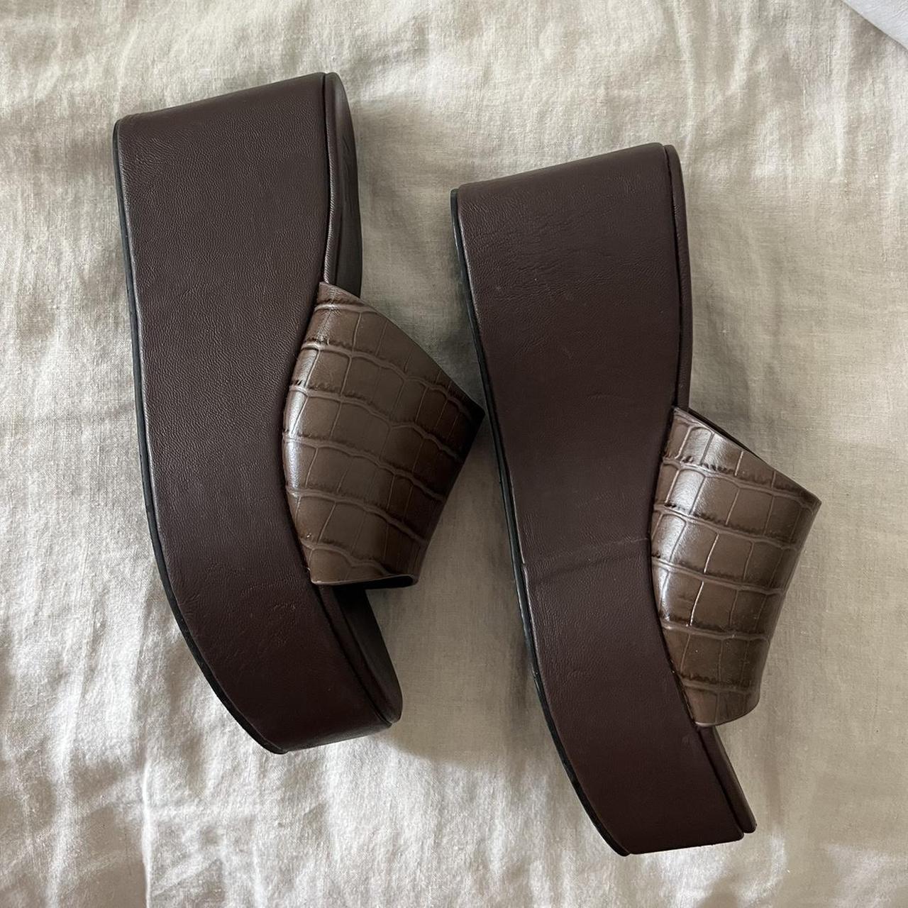 LMS the brand chocolate croc mule Size 9 #Lms... - Depop