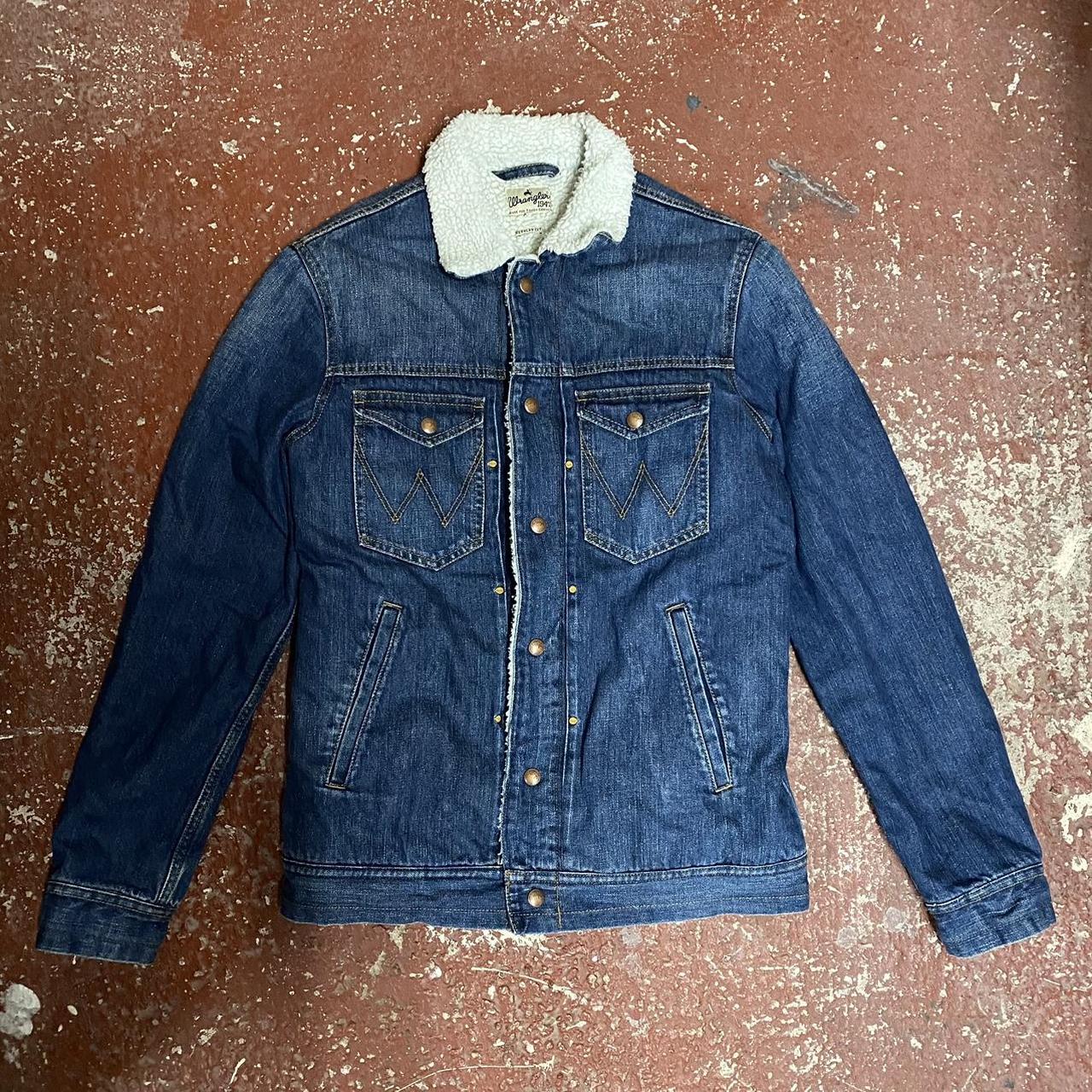 Wrangler Men's Blue Jacket | Depop