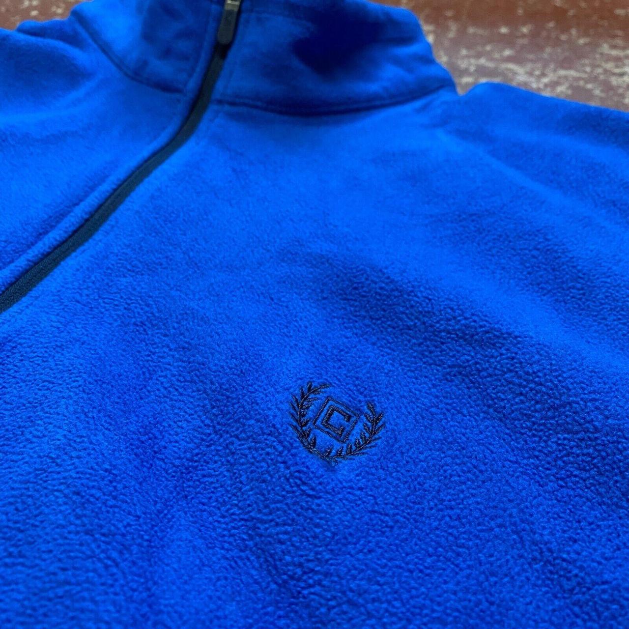 Chaps Sports Mens Quarter Zip Fleece Tech Jacket In... - Depop