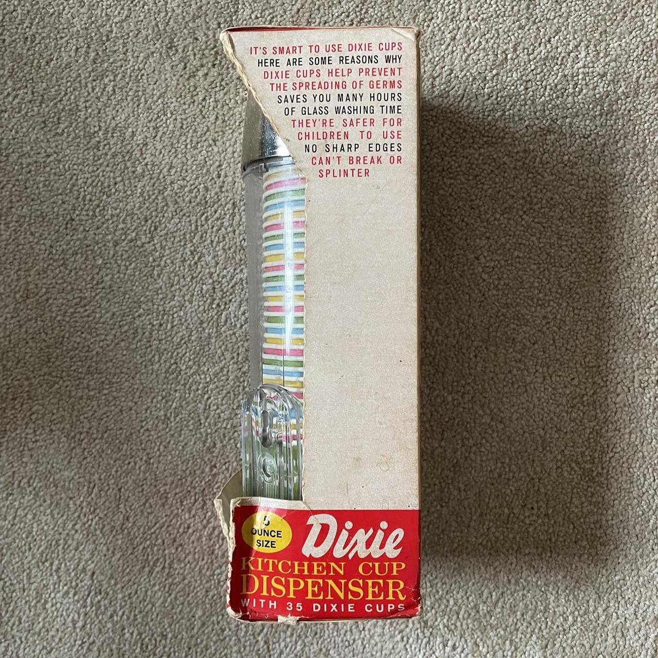 NIB Dixie Kitchen Cup Dispenser and 35 5oz Cups In... - Depop