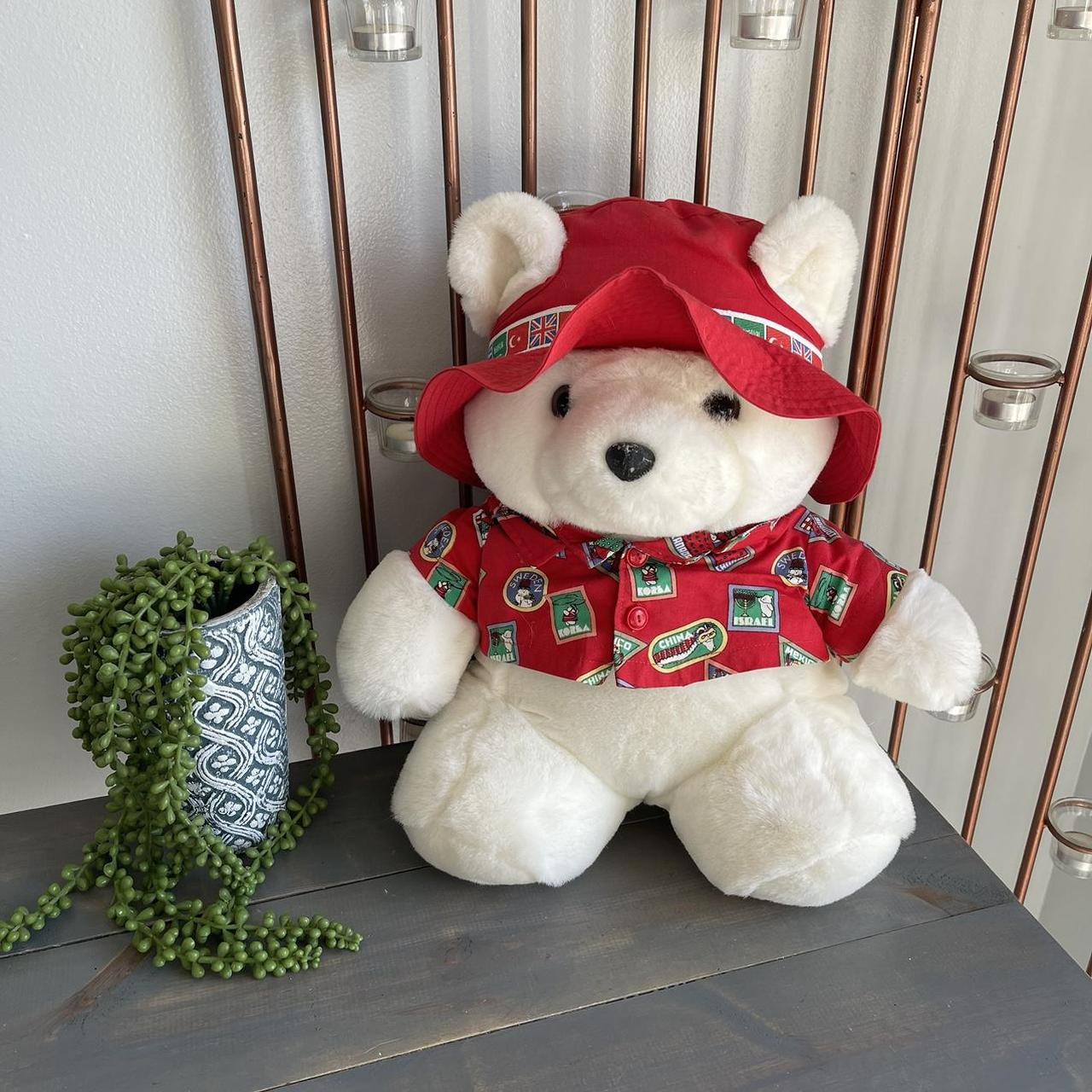 Vintage 1993 Dayton Hudson Santa Bear World Traveler... - Depop