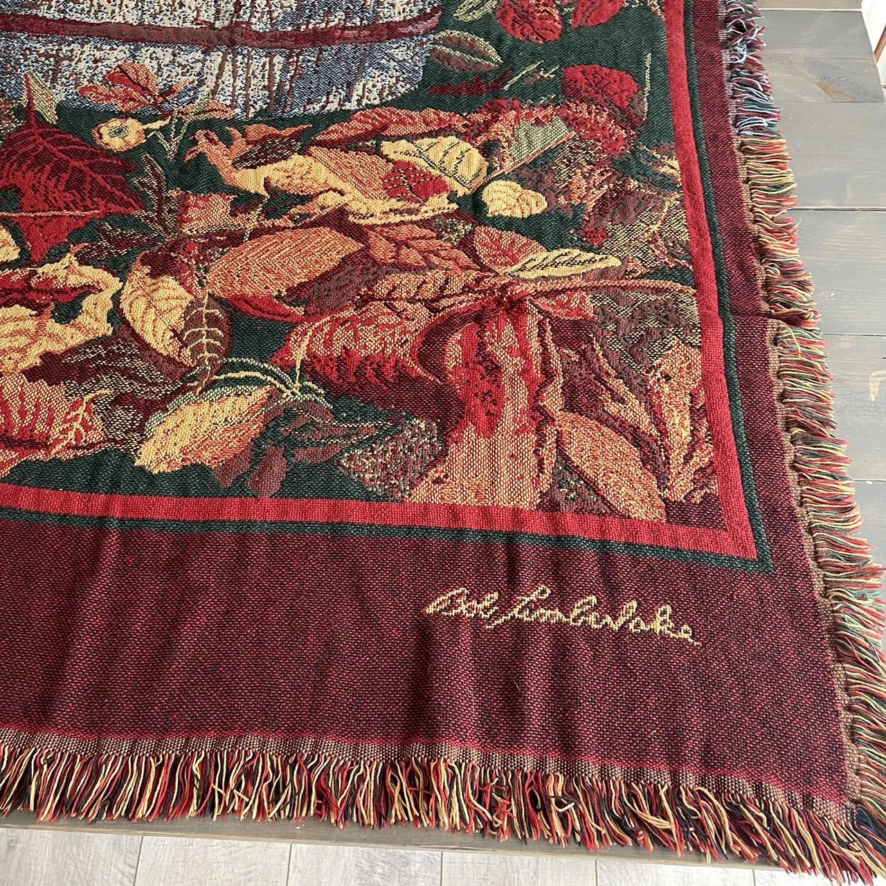 Vintage Bob Timberlake Tapestry Throw Blanket Autumn... - Depop