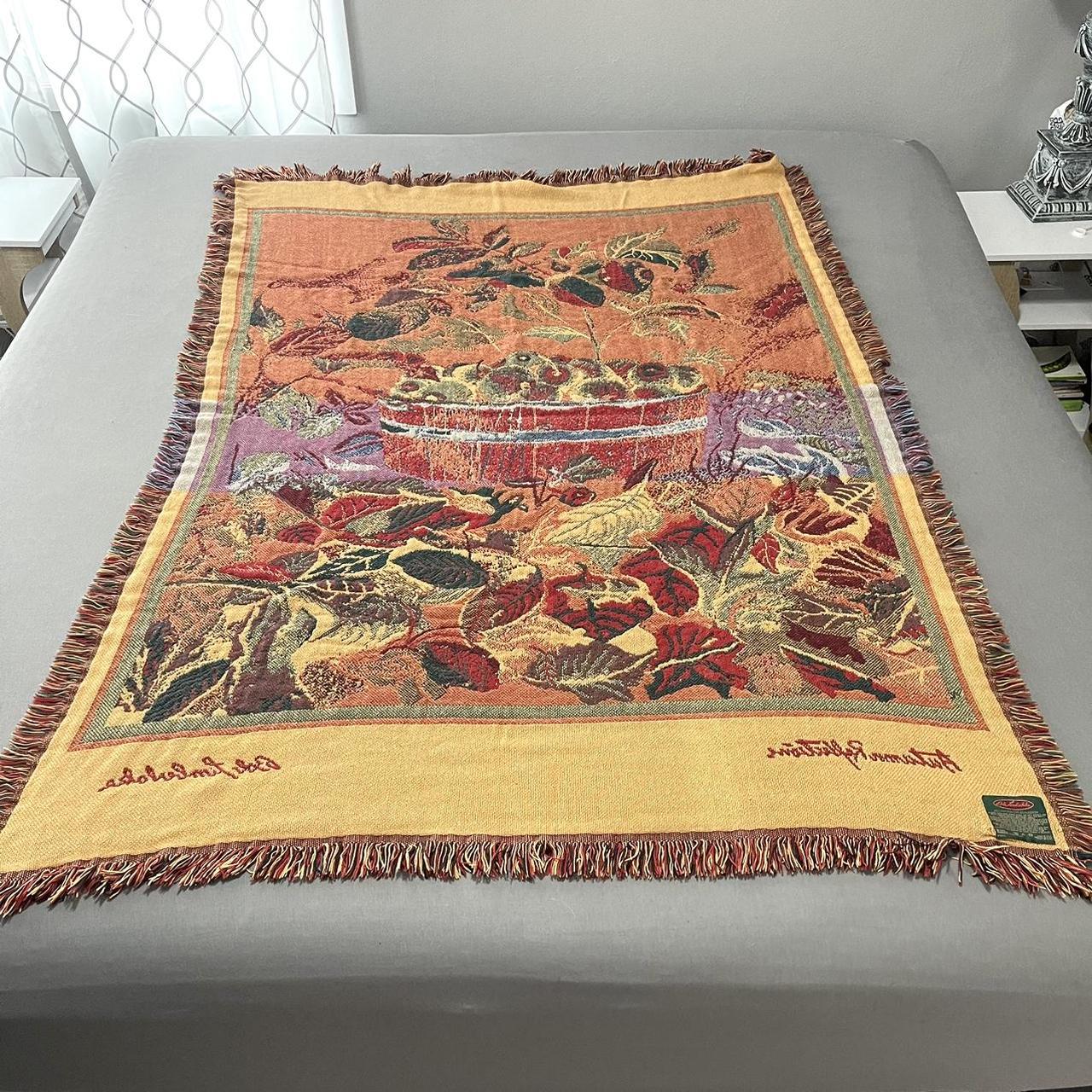 Vintage Bob Timberlake Tapestry Throw Blanket Autumn... - Depop