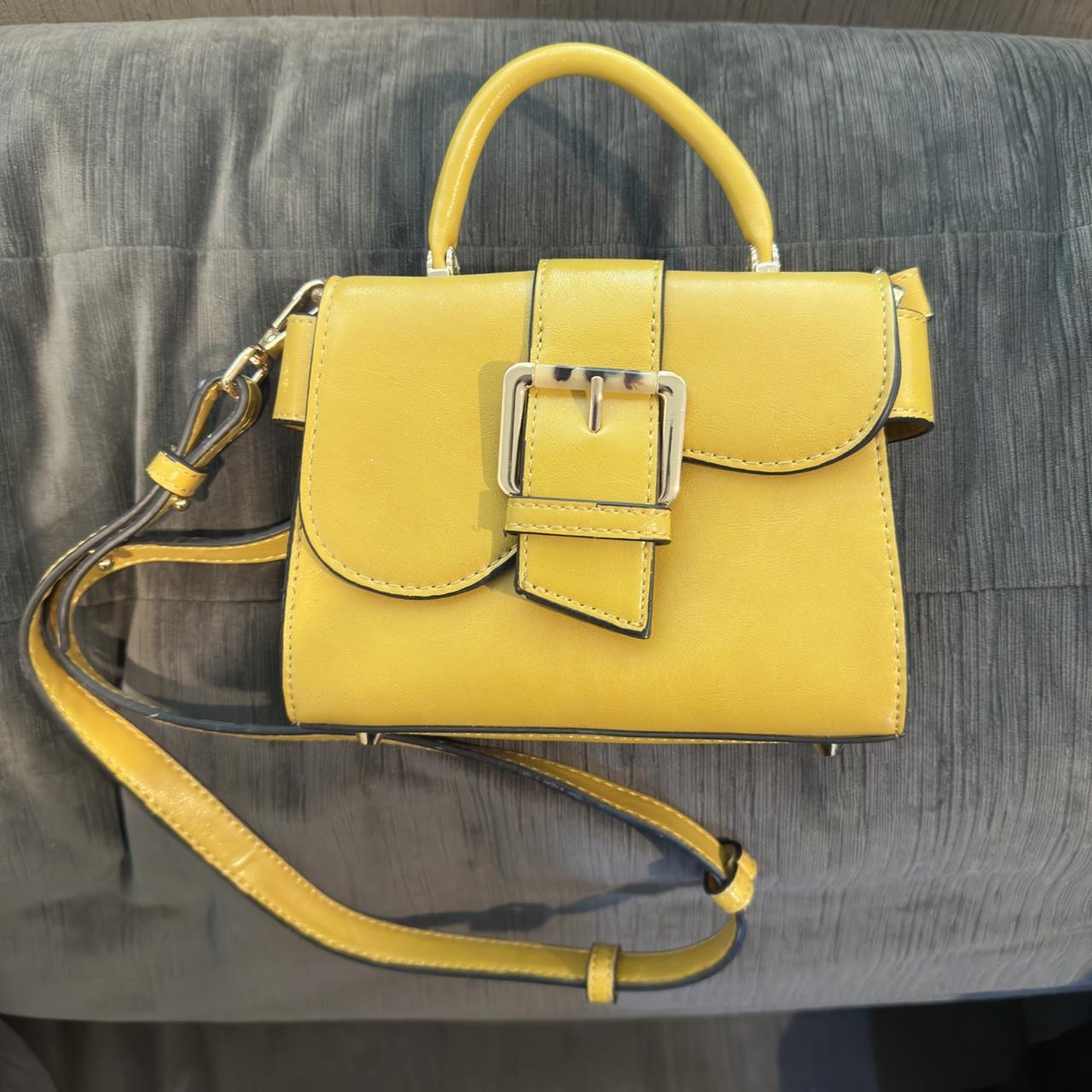 TOPSHOP small yellow bag Semi new didn’t wear it... - Depop