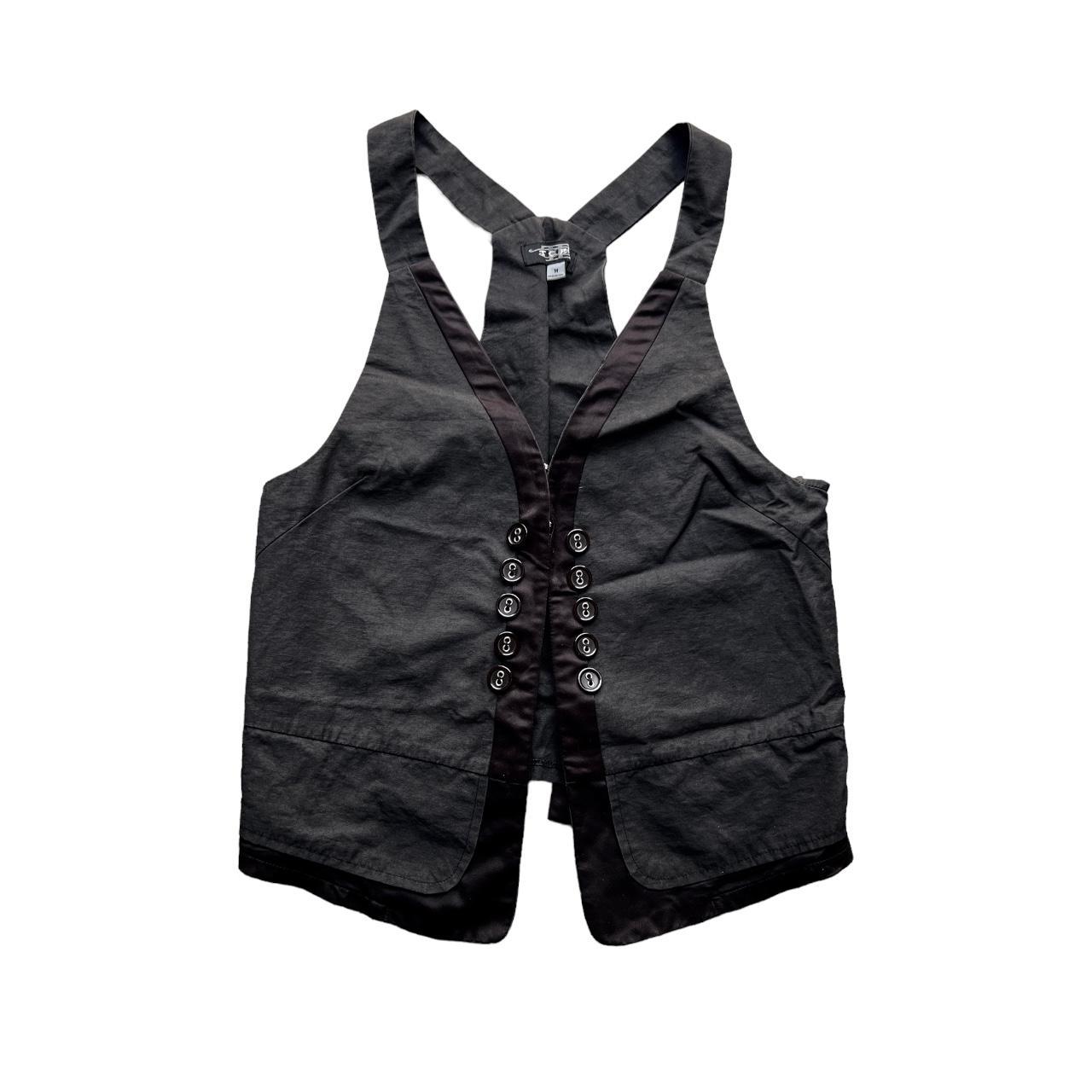 y2k Tuxedo Vest Top • Insane a perfect vintage... - Depop