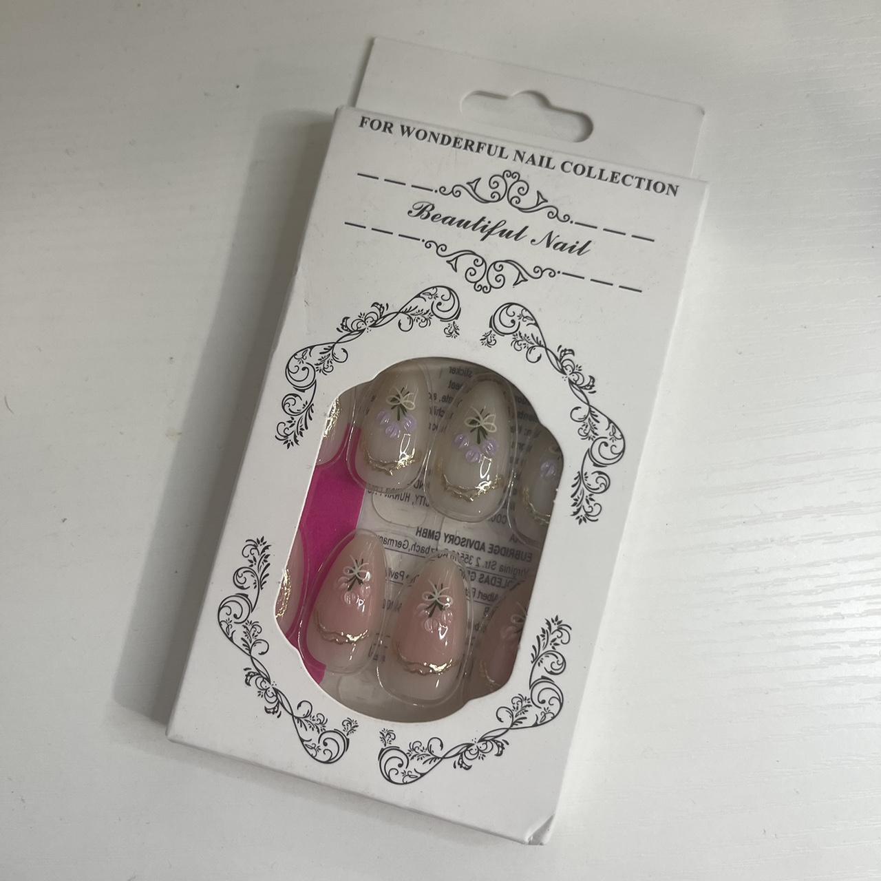 Princess Nehemia Almond Press On Nails - bundle for... - Depop