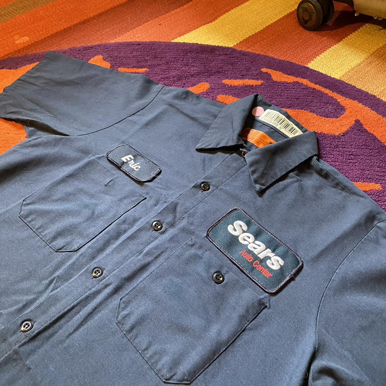 Vintage Custom Mechanic’s Work Shirt Color:... - Depop