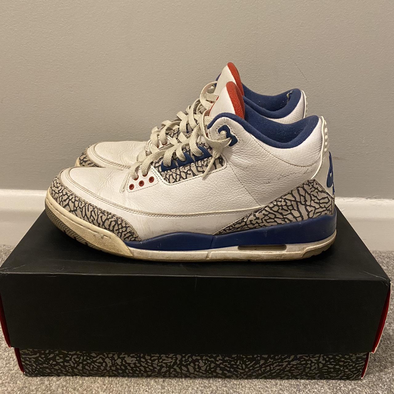 Jordan 3 ‘True Blue’ 2016 100% Authentic Size UK 10... - Depop