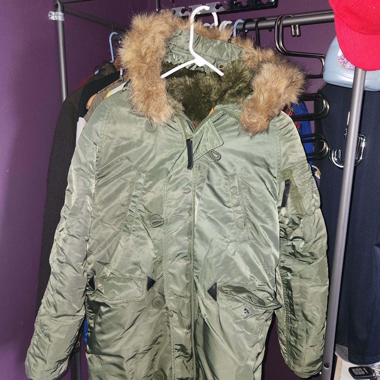 Alpha Industries N3b parka Size Youth Xtra Larg but... - Depop