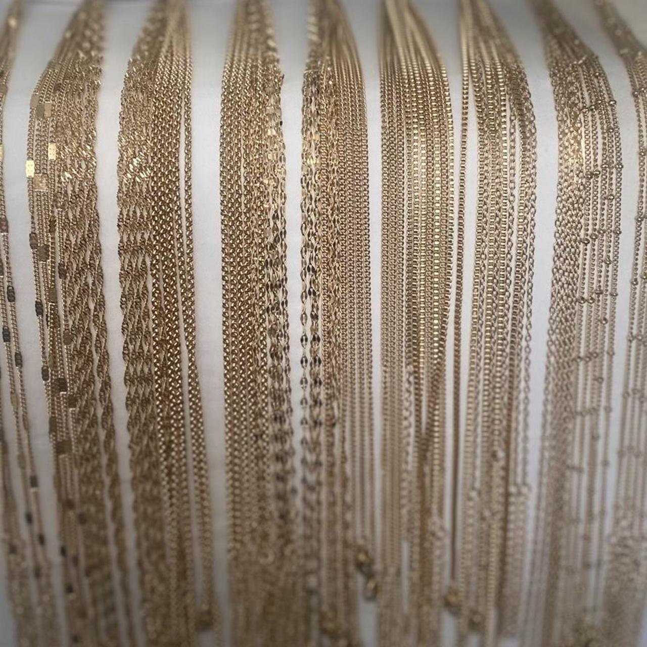 Gold Plated Stainless Steel Chains - 8 Variations... - Depop