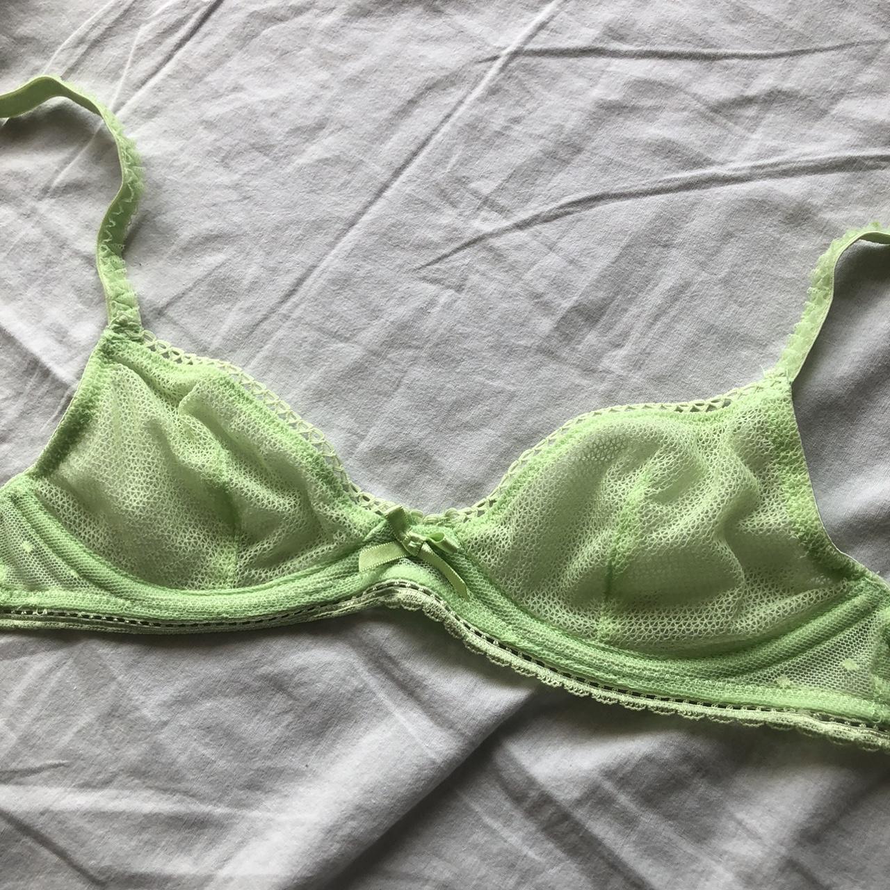 cutest green neon bra XXS - XS I think it’s a... - Depop