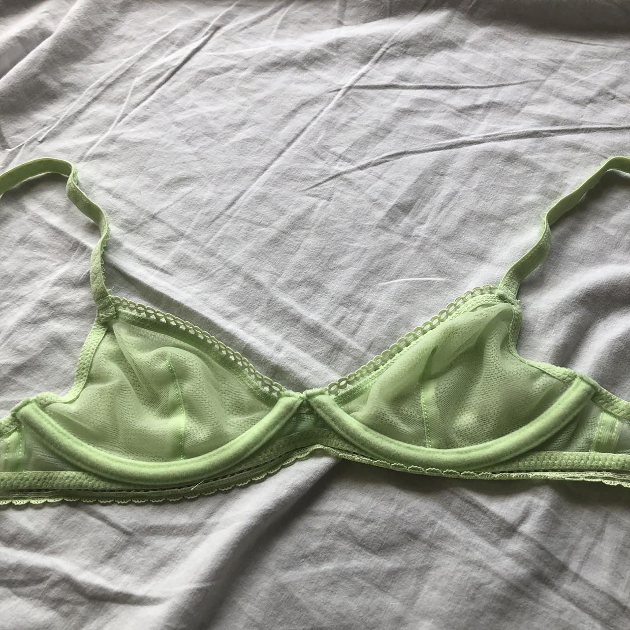 cutest green neon bra XXS - XS I think it’s a... - Depop