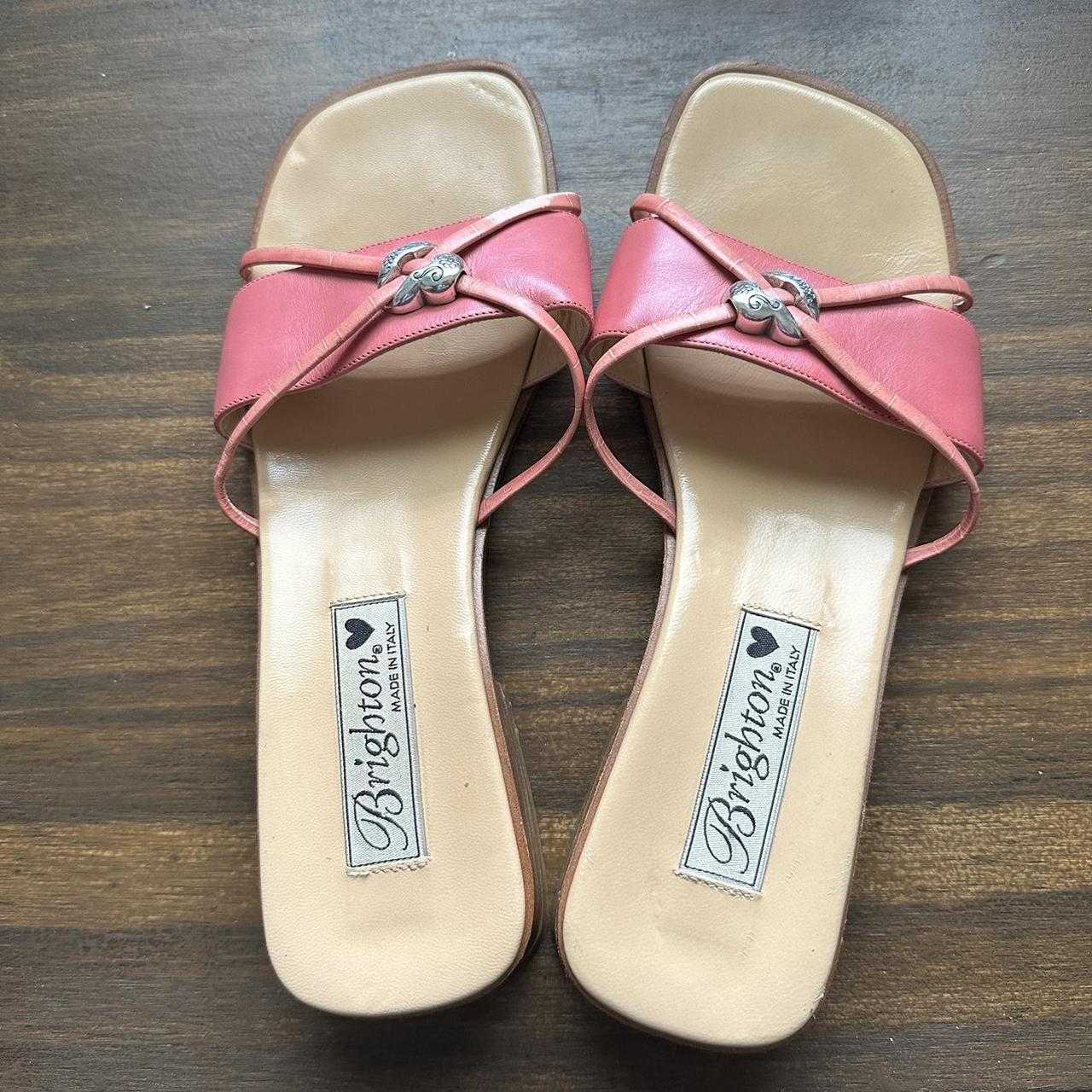Brighton Women's Pink Sandals | Depop