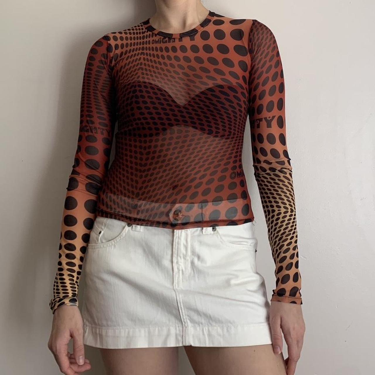 O’Mighty mesh long sleeve graphic top. Bought new... - Depop